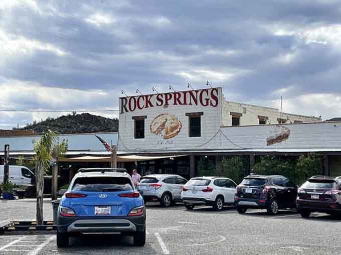 That parking lot fills up fast because word travels quickly when pie this good exists along your route.