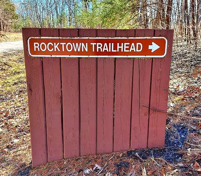 Follow the arrow to geological wonders, because even nature's masterpieces need decent signage these days.