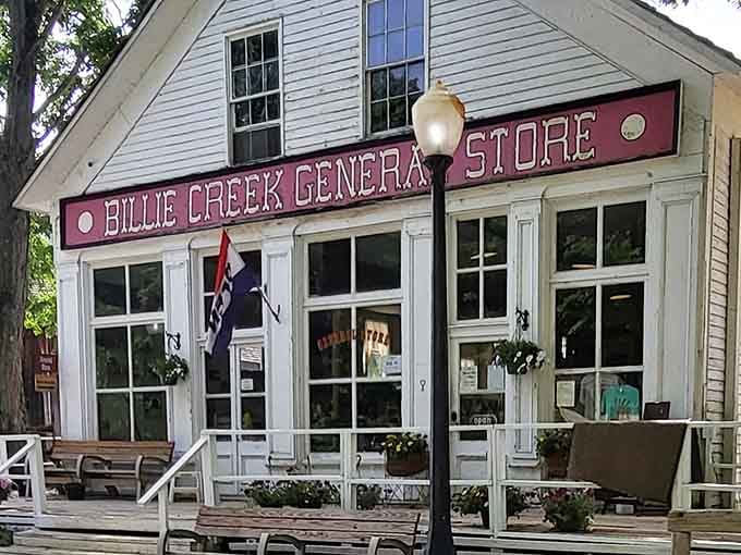 Billie Creek Village's General Store recreates frontier shopping when choices were simpler and conversations were longer always.