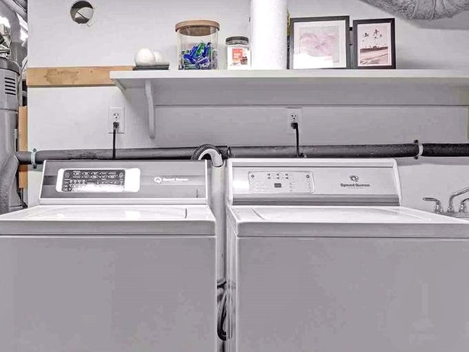 Even the laundry room gets natural light and decent views, which seems almost excessive but we'll allow it.