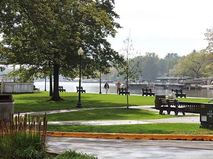 Wicks Park's green lawns and river views create the perfect backdrop for doing absolutely nothing, which is sometimes everything you need.