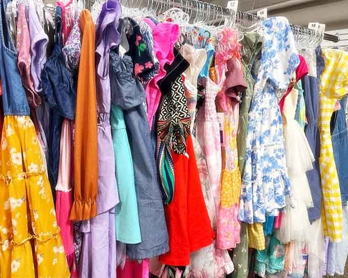 Children's dresses in every color of the rainbow, because kids grow fast and your wallet shouldn't suffer for it.