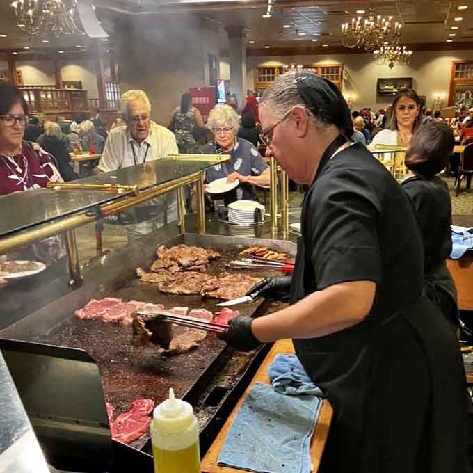 Fresh steaks sizzling on the grill, being transformed into the kind of dinner that makes you forget vegetables exist.