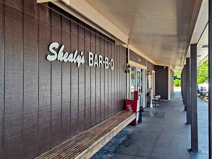 The entrance to barbecue paradise, where your diet takes a vacation and your taste buds throw a celebration party.