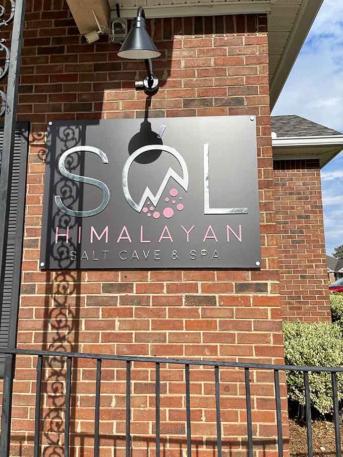 The exterior signage announces your arrival at Georgia's most unexpected wellness destination, right here in Evans.