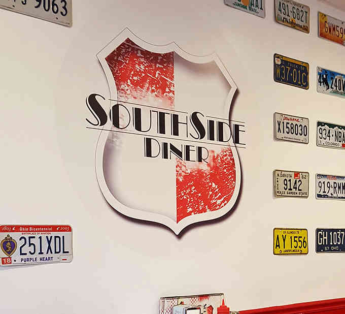 The shield logo stands proud, a badge of honor for a place that takes breakfast as seriously as knights.