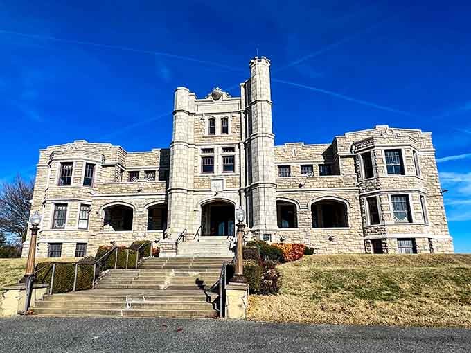 This castle looks like it's guarding secrets from another century, and honestly, we're here for the mystery.