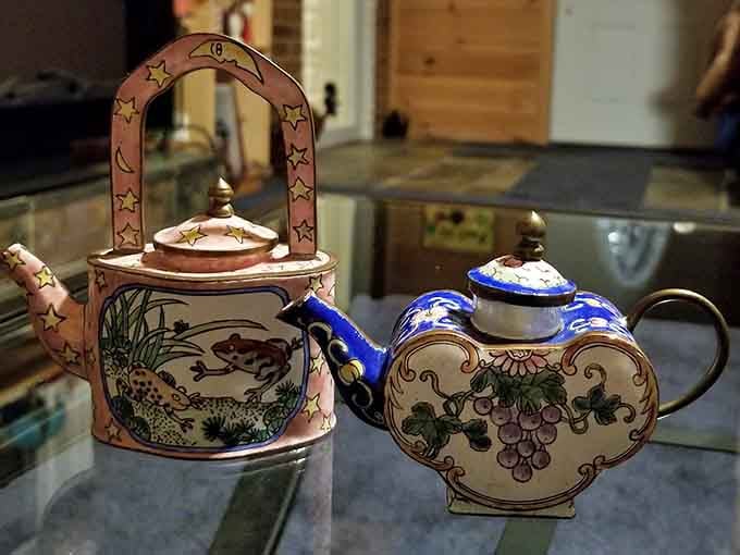 Delicate teapots representing cultures and eras when afternoon tea was a cherished daily ritual worth preserving.