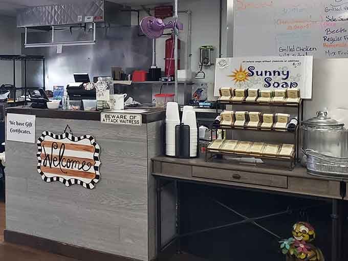 The order counter where dreams are spoken aloud and transformed into delicious reality by caring kitchen hands.