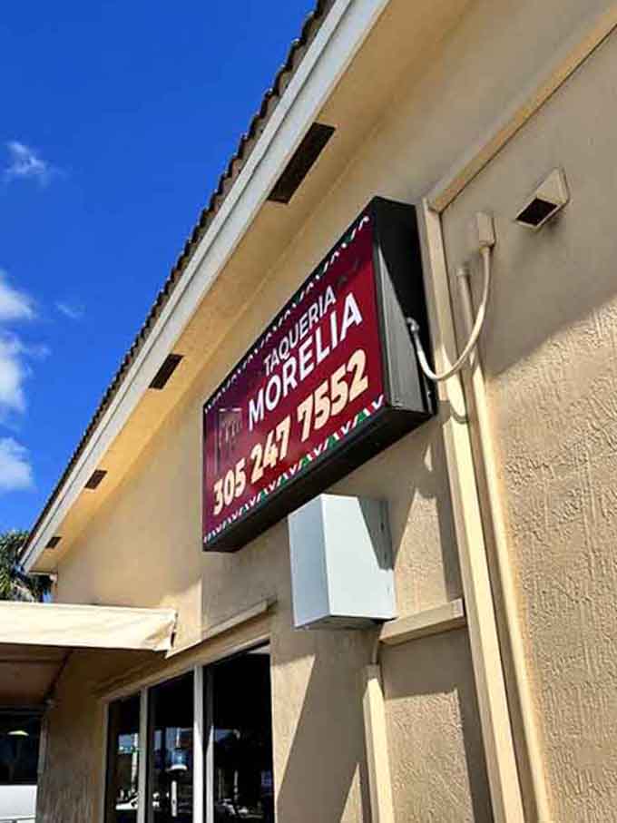 That phone number on the sign is worth saving, because you'll want to call ahead during peak lunch hours.
