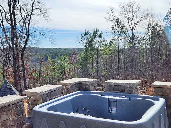 A hot tub with battlements views means you can soak like medieval royalty, minus the questionable hygiene standards of yesteryear.