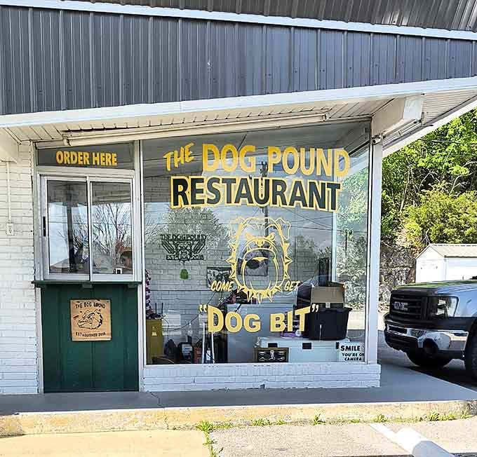 The order window with bold yellow lettering makes it clear where the magic begins&mdash;step up and prepare for deliciousness.