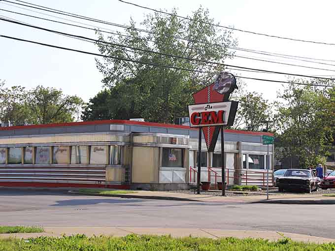 The Gem Diner's classic roadside presence has been feeding Syracuse's hungry souls for generations with style.