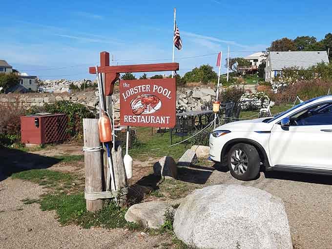 The parking lot fills up fast, which tells you everything you need to know about what's waiting inside that red shack.