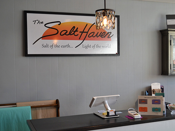 That welcoming sign promises exactly what's written: you've found your haven, now come inside and let the healing begin.