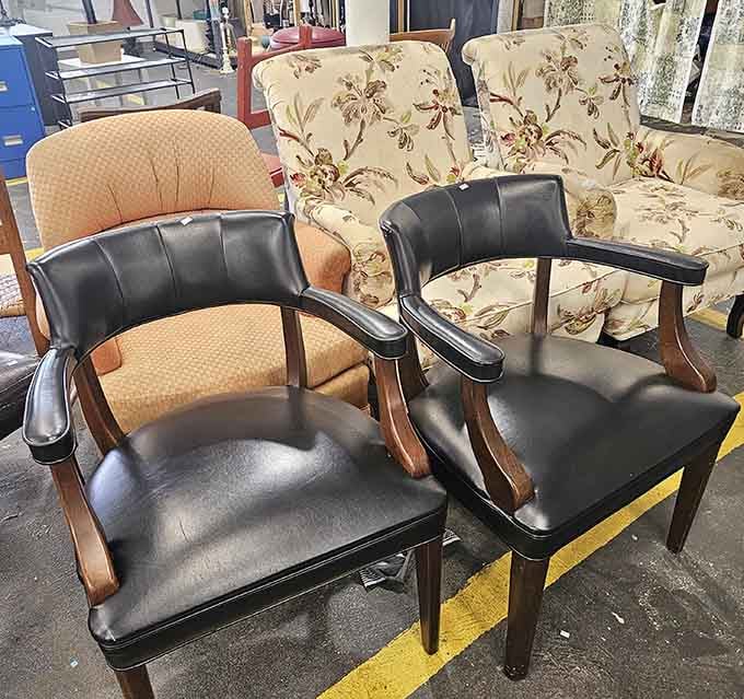 Furniture with stories to tell, just waiting for someone to give them a fresh start and a new purpose.