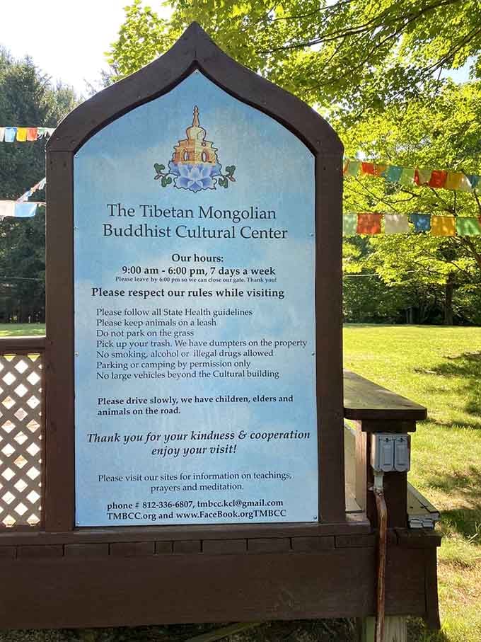 Clear signage welcomes everyone to explore this cultural treasure that's open seven days a week for curious souls.