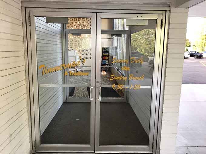 The entrance promises what's inside: a classic supper club experience that hasn't forgotten what made dining out special.