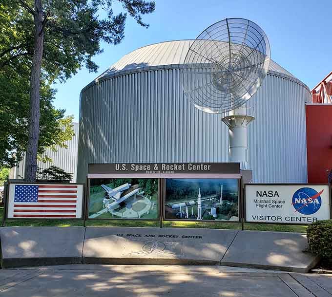 The entrance promises space adventures inside, and unlike most promises, this one actually delivers beyond your wildest expectations.