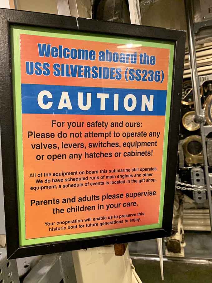 Fair warning: resist the urge to flip switches, because some of this equipment still works.