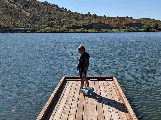 Fishing from your own dock with mountain views makes you forget why you ever stressed about anything back home.