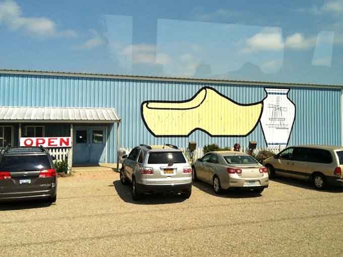 That giant wooden shoe isn't subtle, but honestly, who comes to a Dutch attraction expecting subtlety anyway?