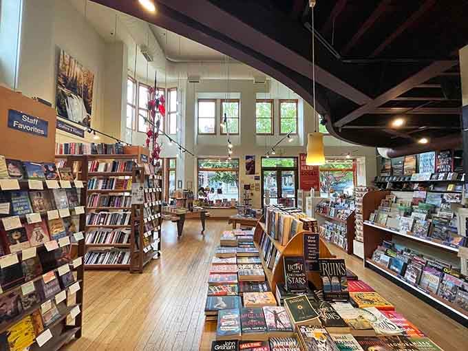 Village Books and Paper Dreams tons of books fill this two-story space with literary treasures in every direction.