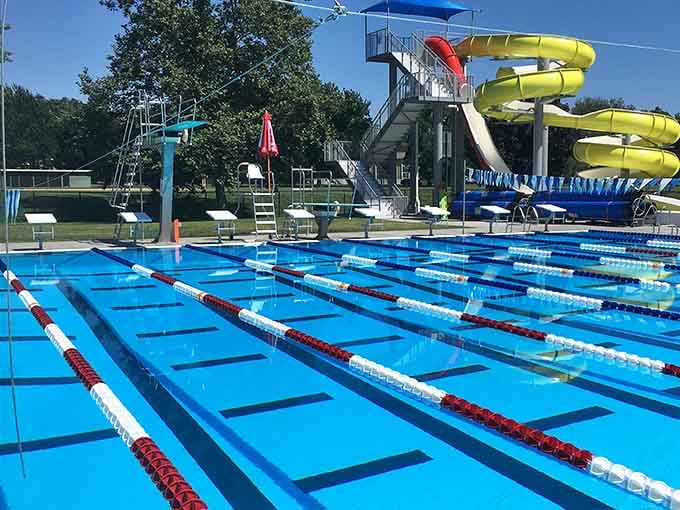 The Veterans Memorial Pool's water slides prove that summer fun doesn't require a theme park admission price or three-hour drive.