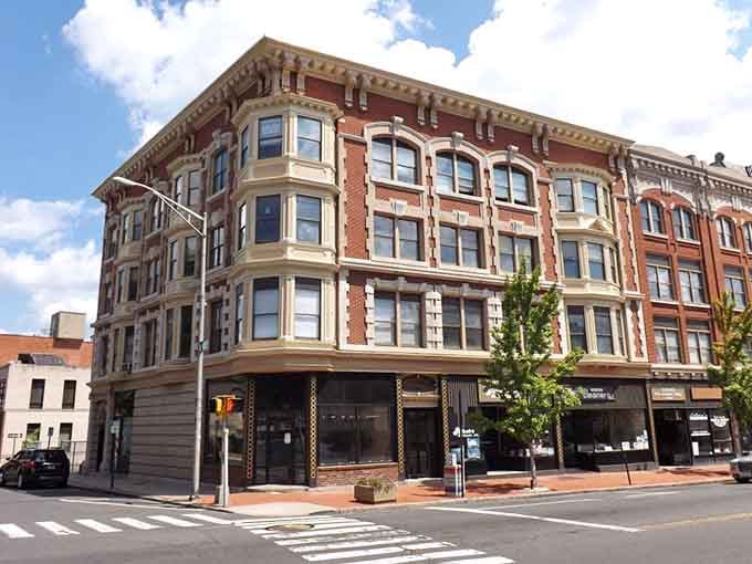 The Cowell-Guilfoile Building's ornate facade represents an era when even commercial buildings deserved architectural flourishes and character.