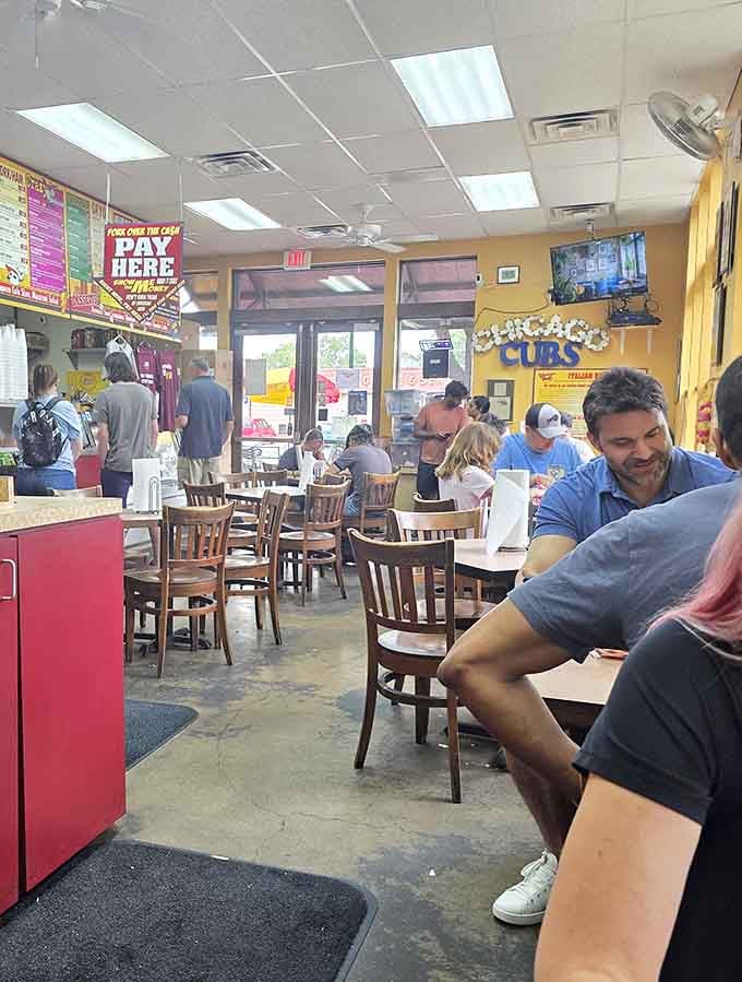 The dining room buzzes with satisfied customers who've discovered Grapevine's best-kept deli secret and keep coming back.