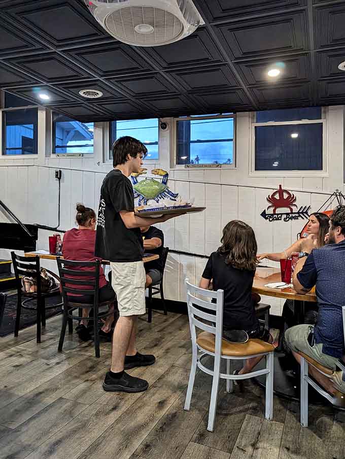 When the server brings out that seafood platter, everyone at the table suddenly becomes very attentive and hungry.