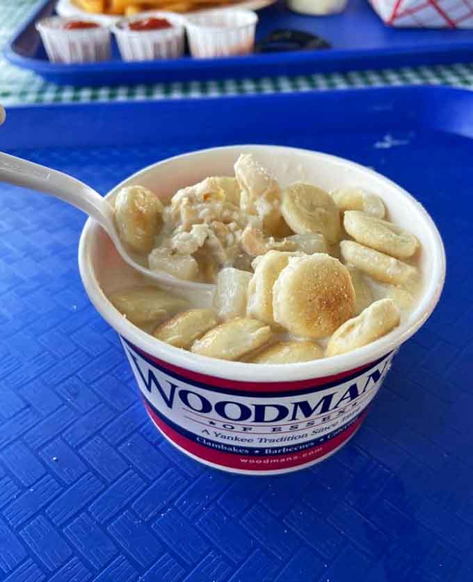 Creamy chowder loaded with clams that'll warm your soul and possibly solve all life's problems.