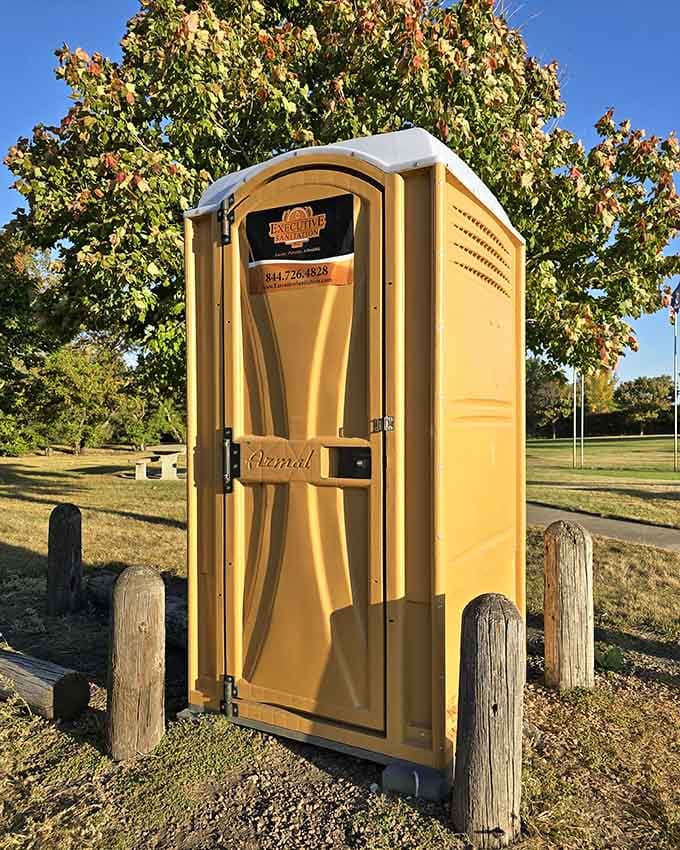 Even the facilities are thoughtfully placed, because every great roadside attraction needs to cover the practical basics too.