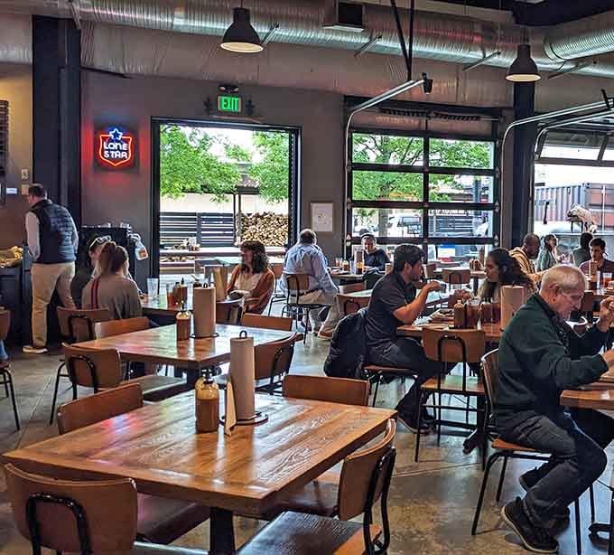 Happy diners enjoying their meals is the best advertisement any restaurant could ever hope for.