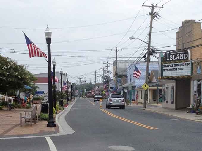 Simple living means colorful storefronts and relaxed vibes where the ocean breeze carries away your worries.