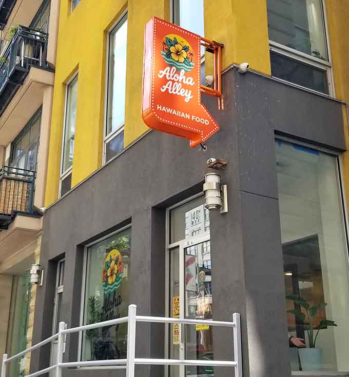 When you spot this sign on a Brooklyn street, you've found your ticket to temporary Hawaiian citizenship.