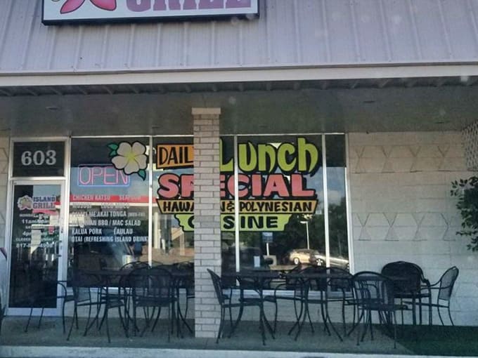 Outdoor seating offers a front-row view of Euless while you dine on food that belongs on a beach somewhere tropical.