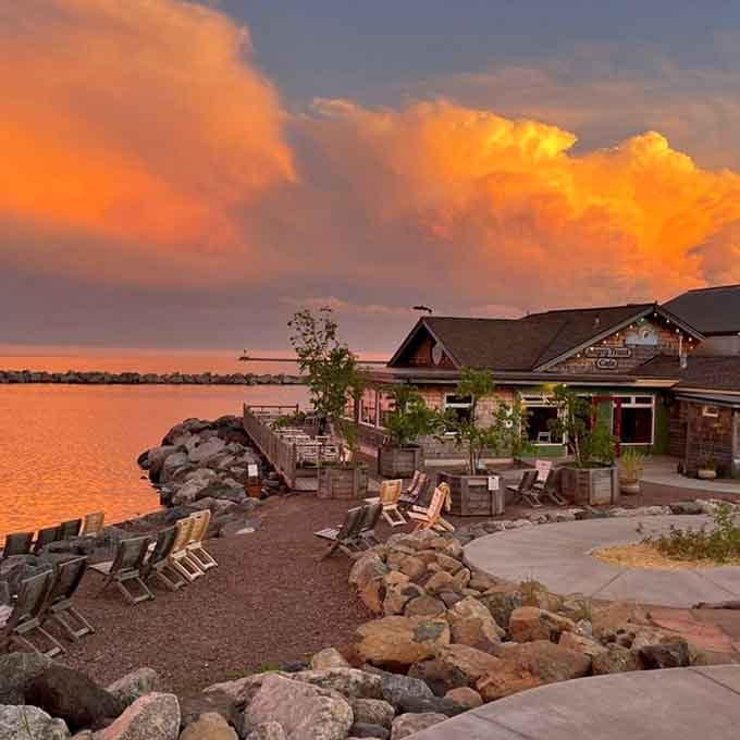 Sunset transforms the harbor into liquid gold, reminding you that nature provides the best special effects money can't buy.