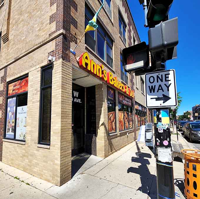 That bright signage practically shouts "Come get carbs!" and honestly, who are we to argue with such wisdom?