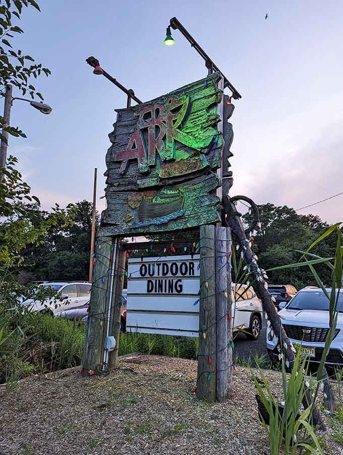 The weathered sign out front has more character than most restaurants' entire marketing budget could buy.