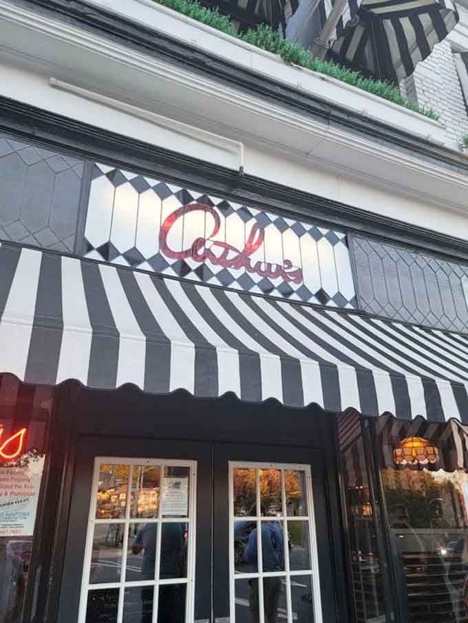 That elegant script on the awning promises something special inside, and boy does this place deliver on that promise.