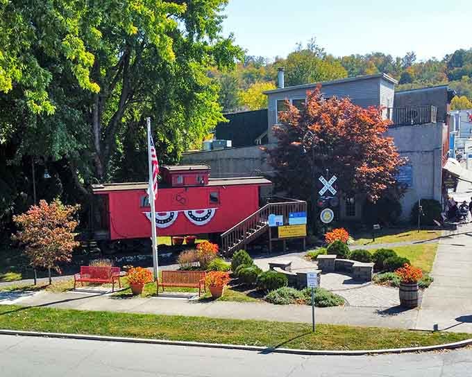 That red caboose isn't going anywhere, which is exactly the point&mdash;some things are worth keeping right where they are.