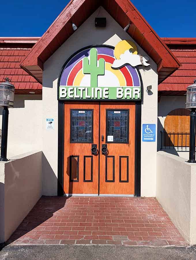 Those distinctive double doors have welcomed generations of diners seeking the ultimate wet burrito experience here.