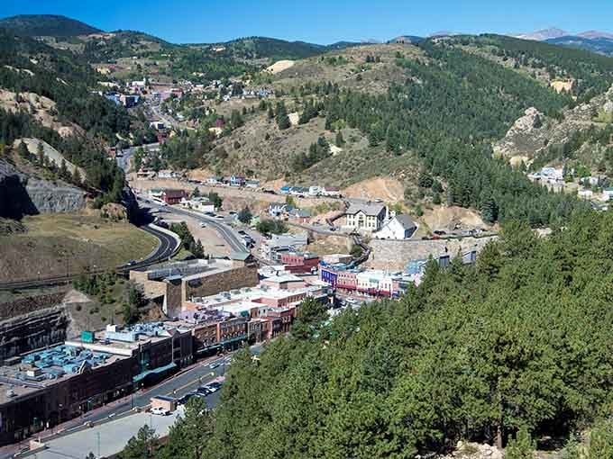 From above, Black Hawk nestles in its canyon like a jewel box of possibilities and mountain magic.