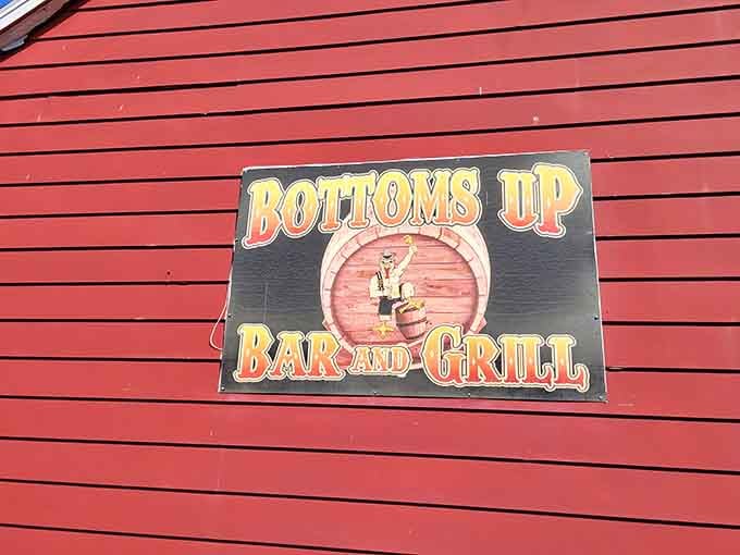 That cheerful sign announcing you've arrived at fried chicken paradise in the heart of rural Illinois countryside.