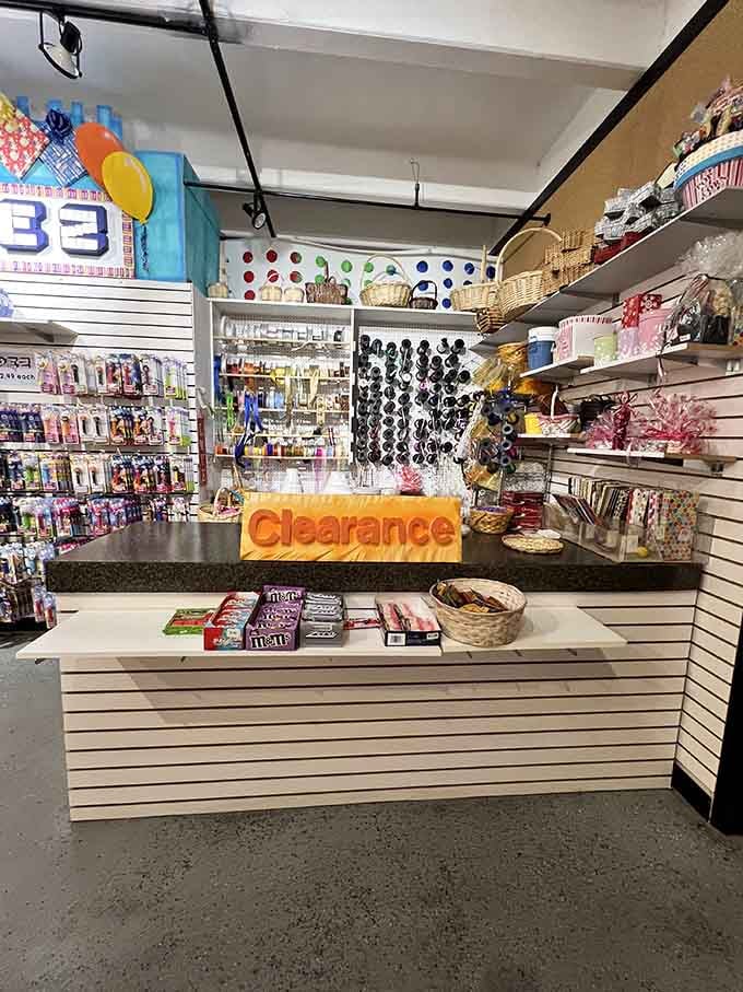 Even the clearance section looks inviting, proving that discounted candy is still absolutely worth celebrating today.
