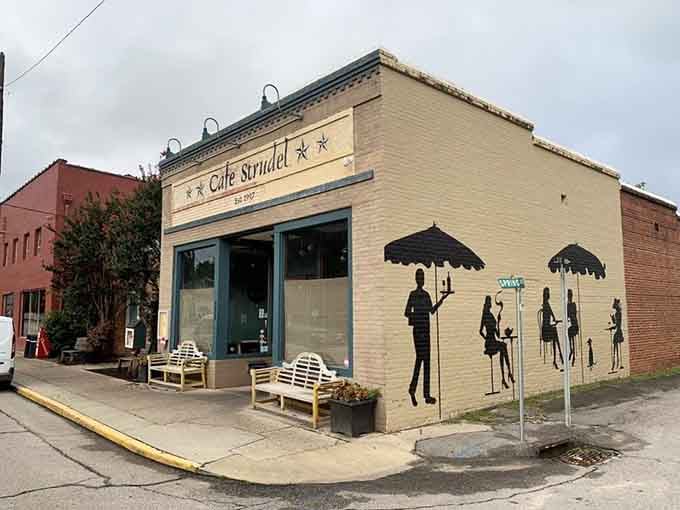 The exterior mural adds artistic flair to this corner spot that's been serving West Columbia since 1997.