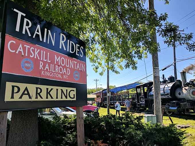 Clear signage welcomes you to an adventure that proves the journey really can be better than the destination.