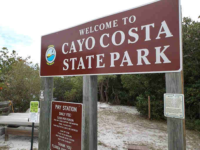 This sign marks the gateway to Florida's best-kept secret, where crowds are myths and peace reigns.