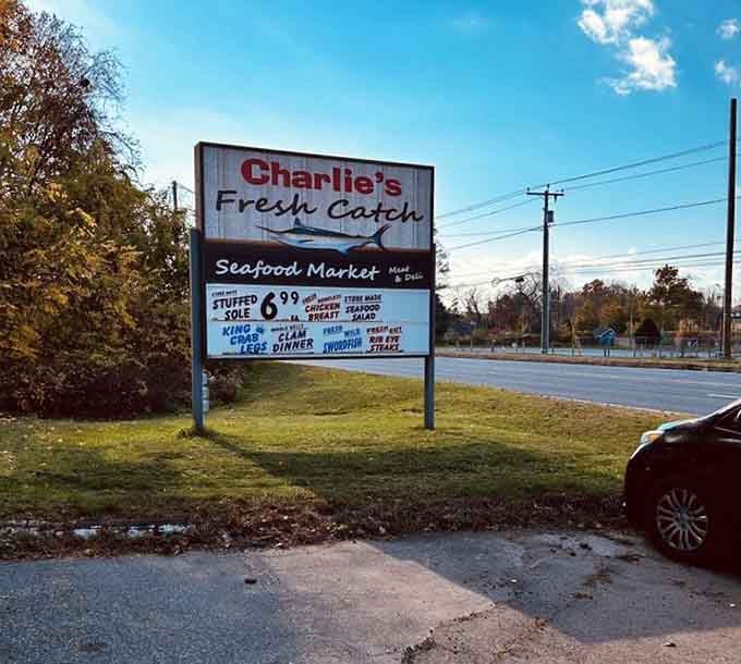 The sign that's been calling hungry travelers off Route 83 like a seafood-scented siren song for years.
